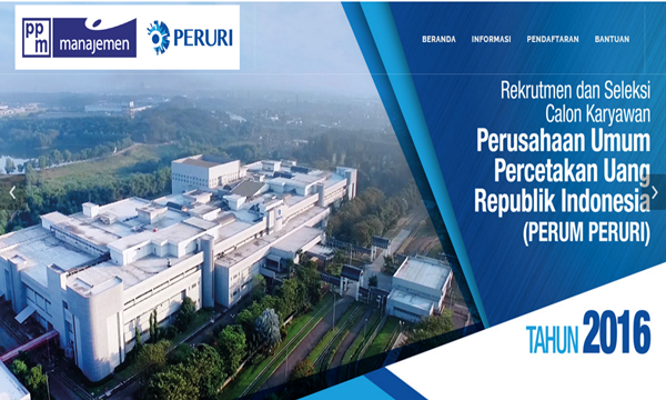 Penerimaan Pegawai Perusahaan Umum Percetakan Uang Republik Indonesia ...