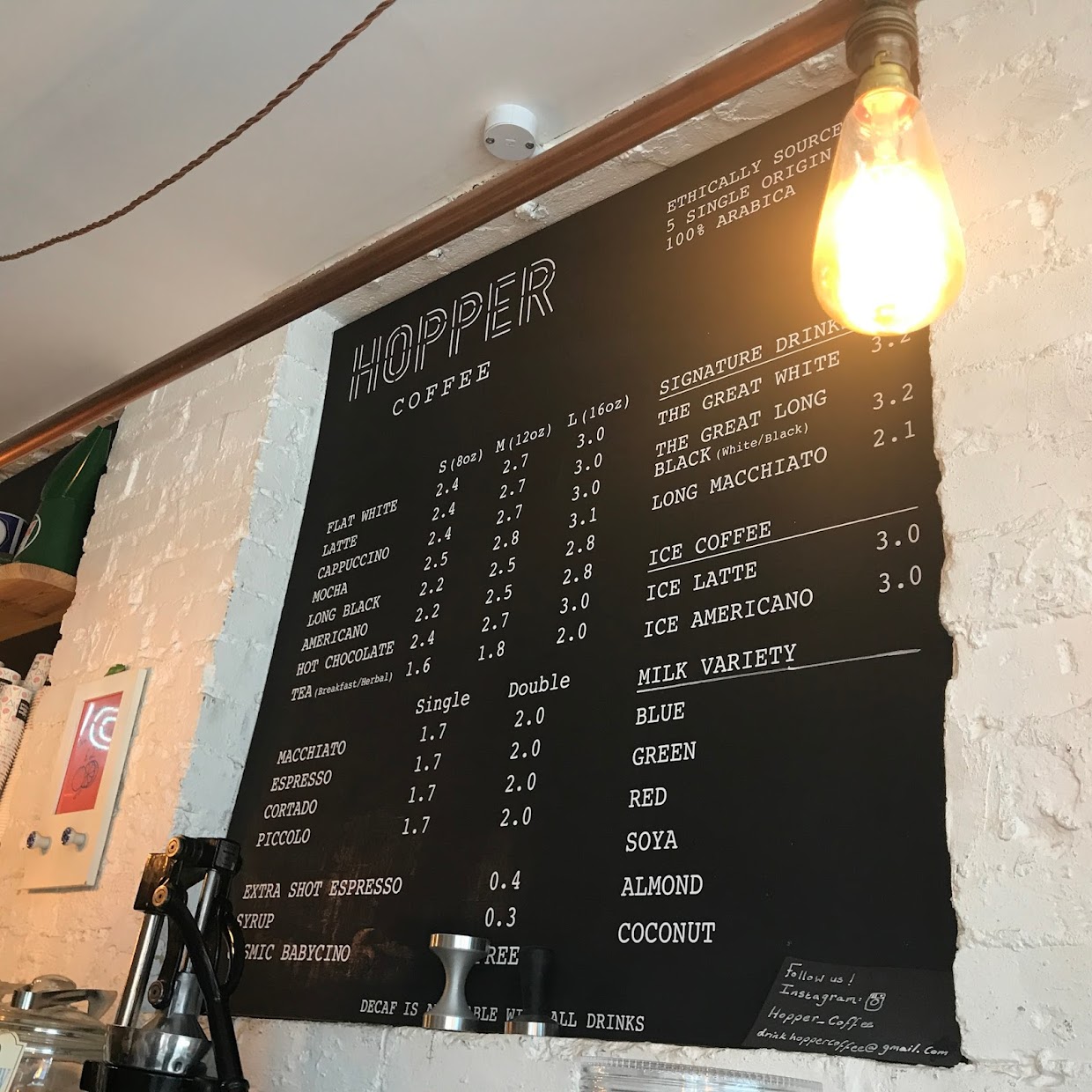 Double Skinny Macchiato: The Caffeine Chronicles: Hopper Coffee