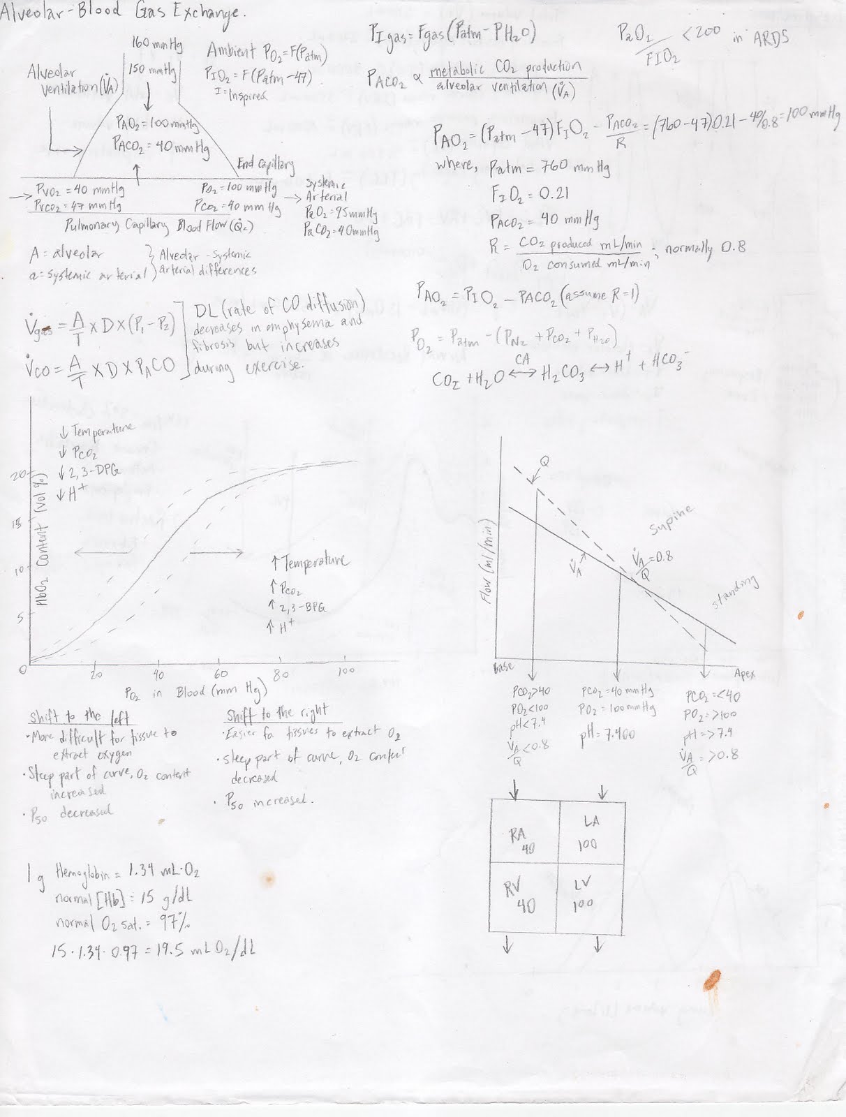 Spencer's Caribbean Medical School Journal: Physiology Formulas for ...