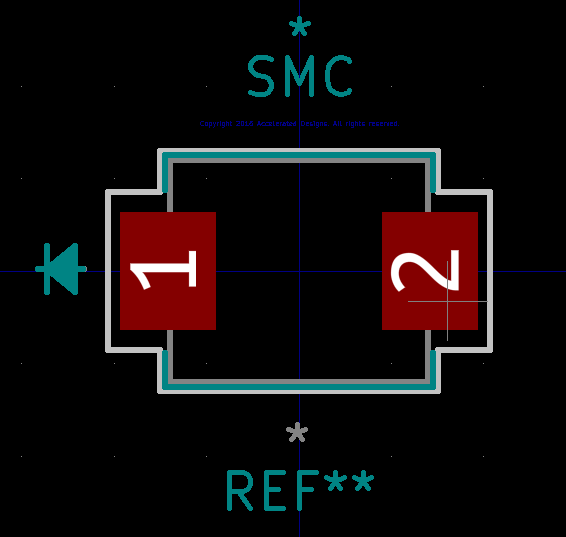 KiCad Tutorial: Tutorial 1.6: Assign More Footprints: Diode (6 D1- MBRS340)