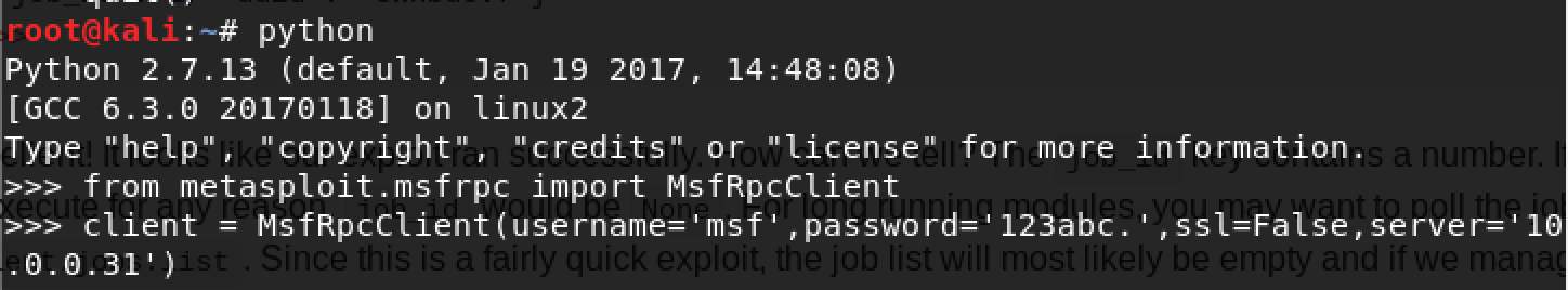 Un informático en el lado del mal: Python & Metasploit: Librería ...