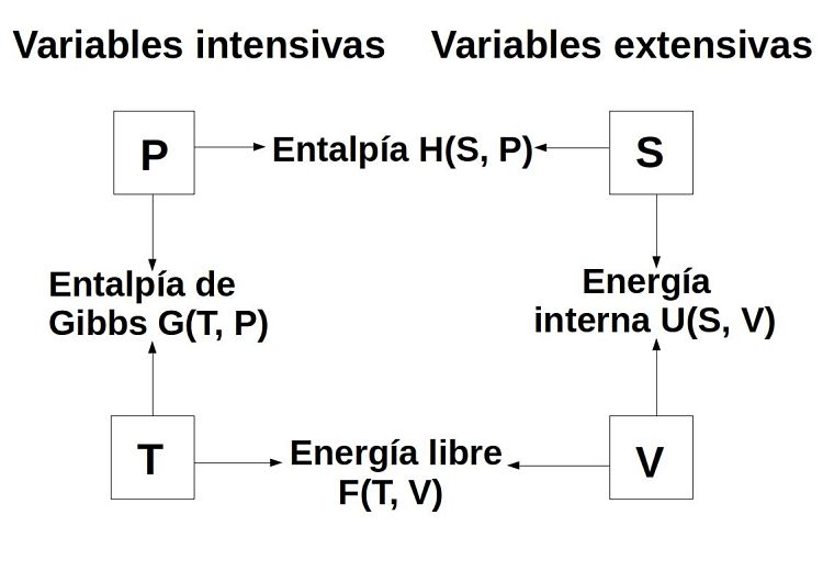 ¿Qué son los potenciales termodinámicos?