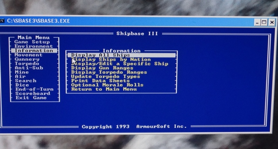 abc wargamers: ShipBase III Naval Computer rules from 1993
