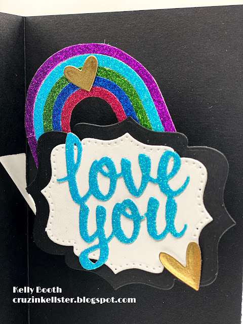 Lovin The Life I Color: A Slimline Rainbow Card For A Friend!