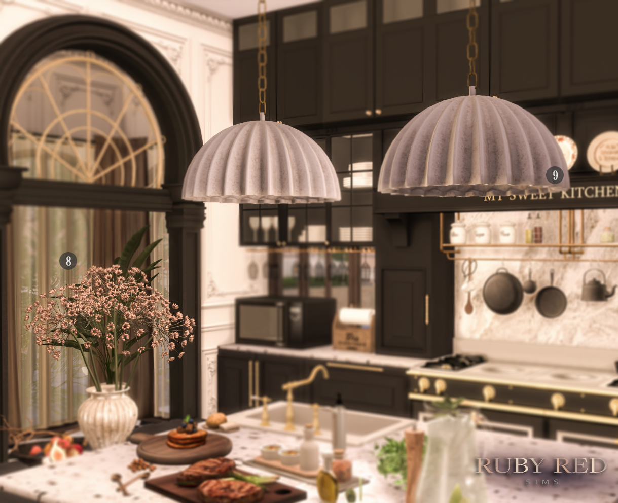 May: Traditional Townhouse CC Set [Ruby Red Sims]