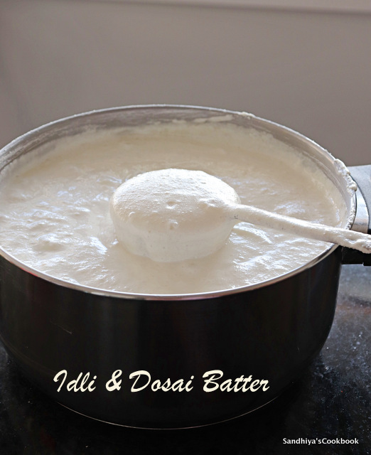 Sandhiya's Cookbook: How to make idli and dosa using mixie in winter ...