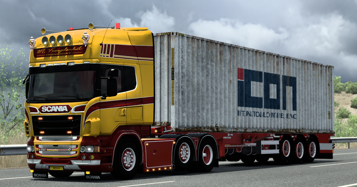 Scania V8 Open pipe with FKM Garage exhaust system - Euro Truck Simulator 2 Mod World