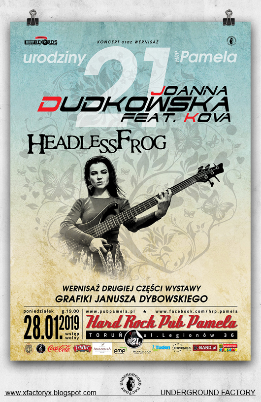 underground factory poster: Joanna Dudkowska & Kova / Headless Frog