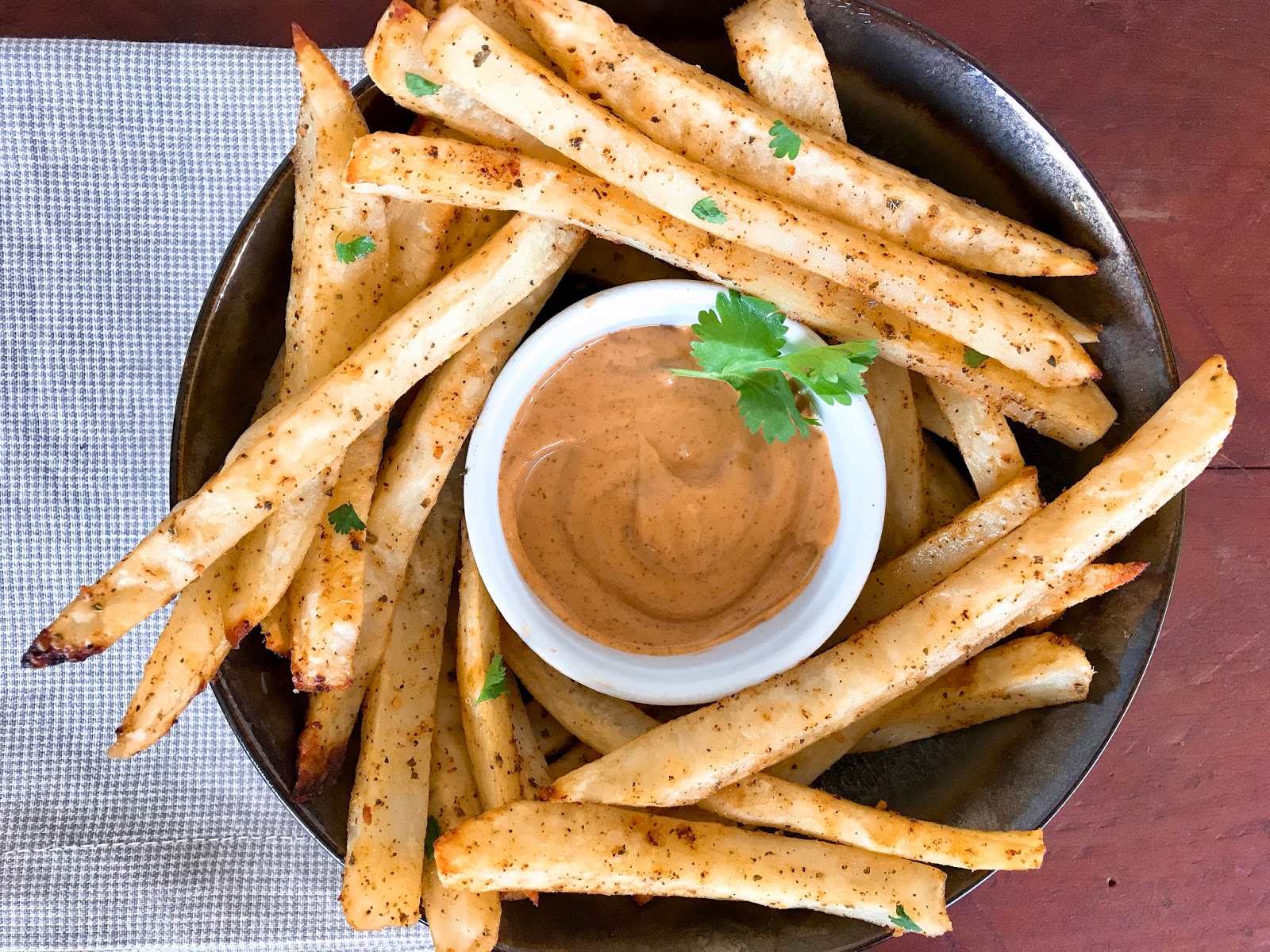 Baked Chile-Lime Fries with Chipotle Mayo