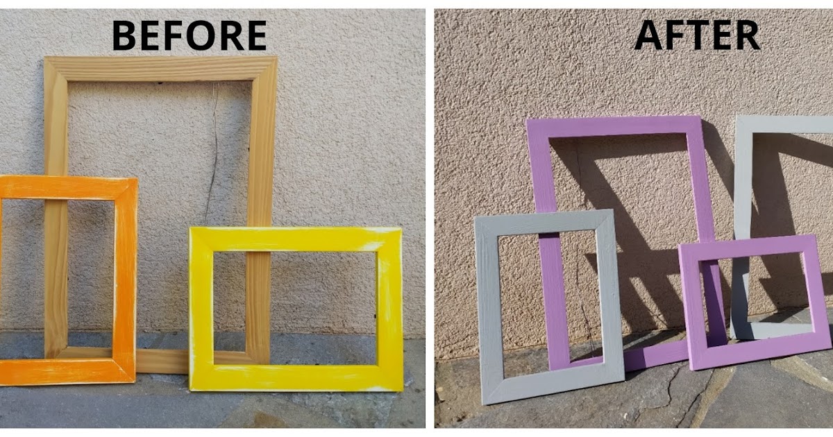 How I revamped my old picture frames