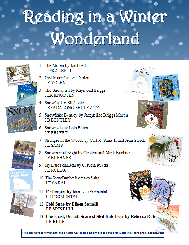 Bayport-Blue Point Public Library Children's Room: Reading in a Winter ...