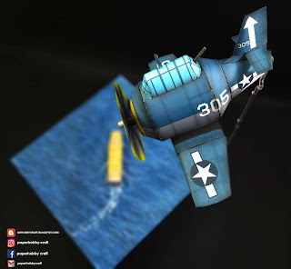paperhobby: GRUMMAN TBF AVENGER TOON SCALE PAPERMODEL
