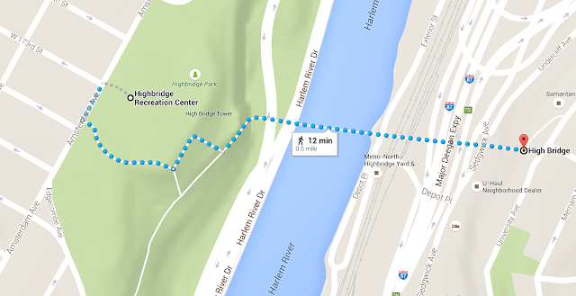 The High Bridge -- Its Past, Present & Future: Google Map