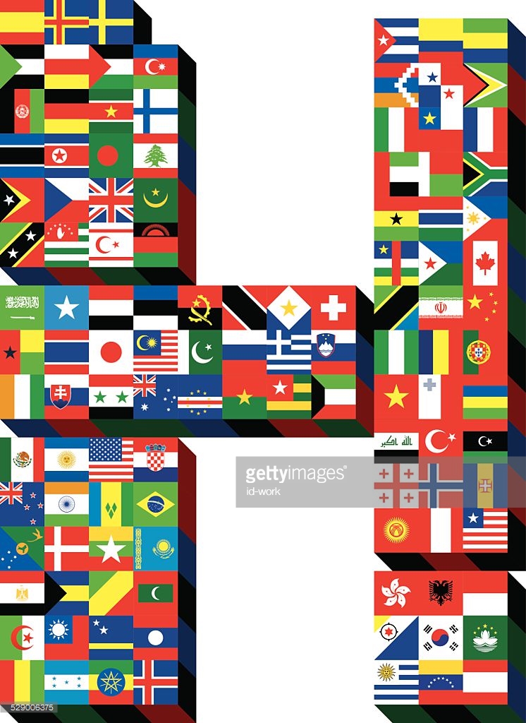 Heraldry of Life: ARTISTIC ALPHABET with Flags of the World