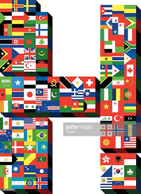 Heraldry of Life: ARTISTIC ALPHABET with Flags of the World