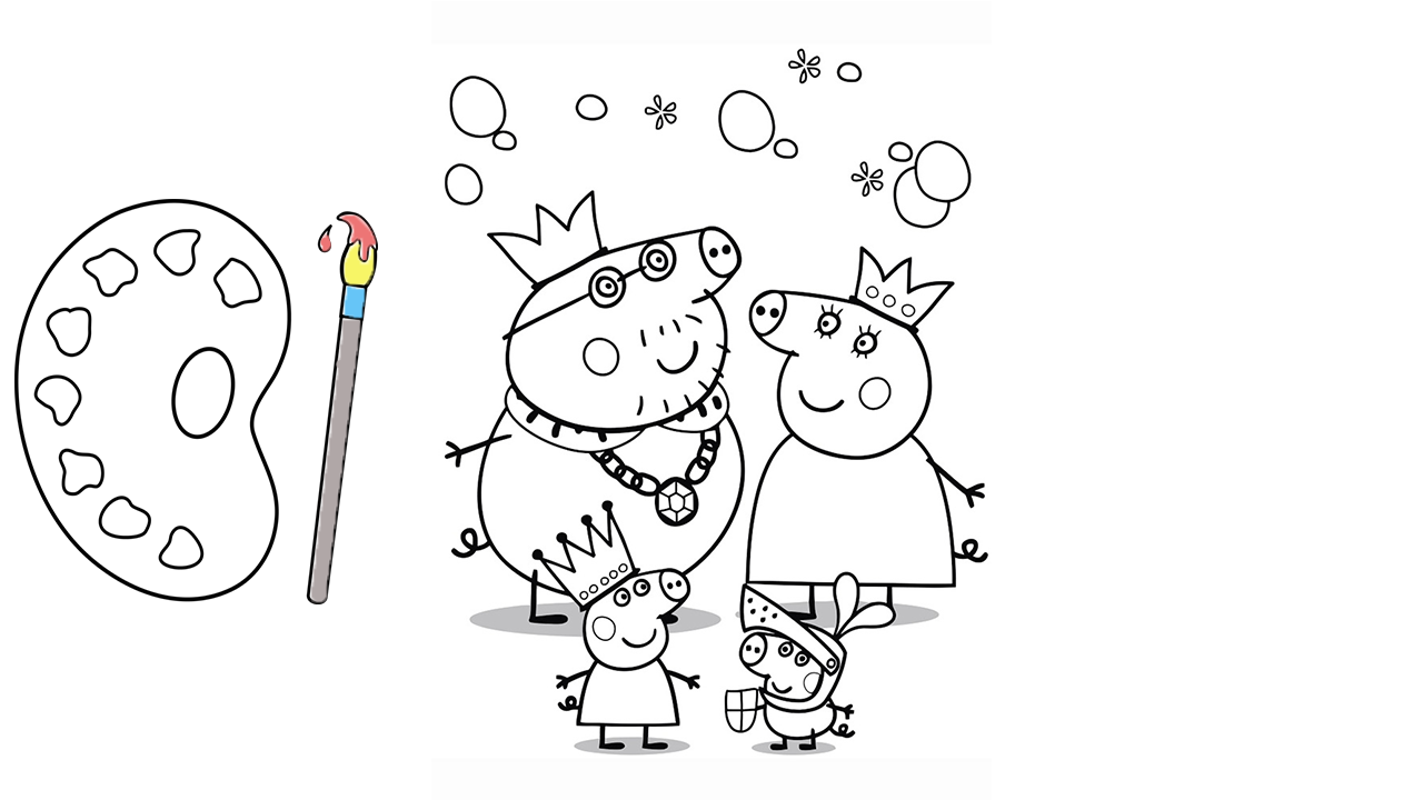Peppa Pig Coloring Book Pages Kids Fun Art Activities