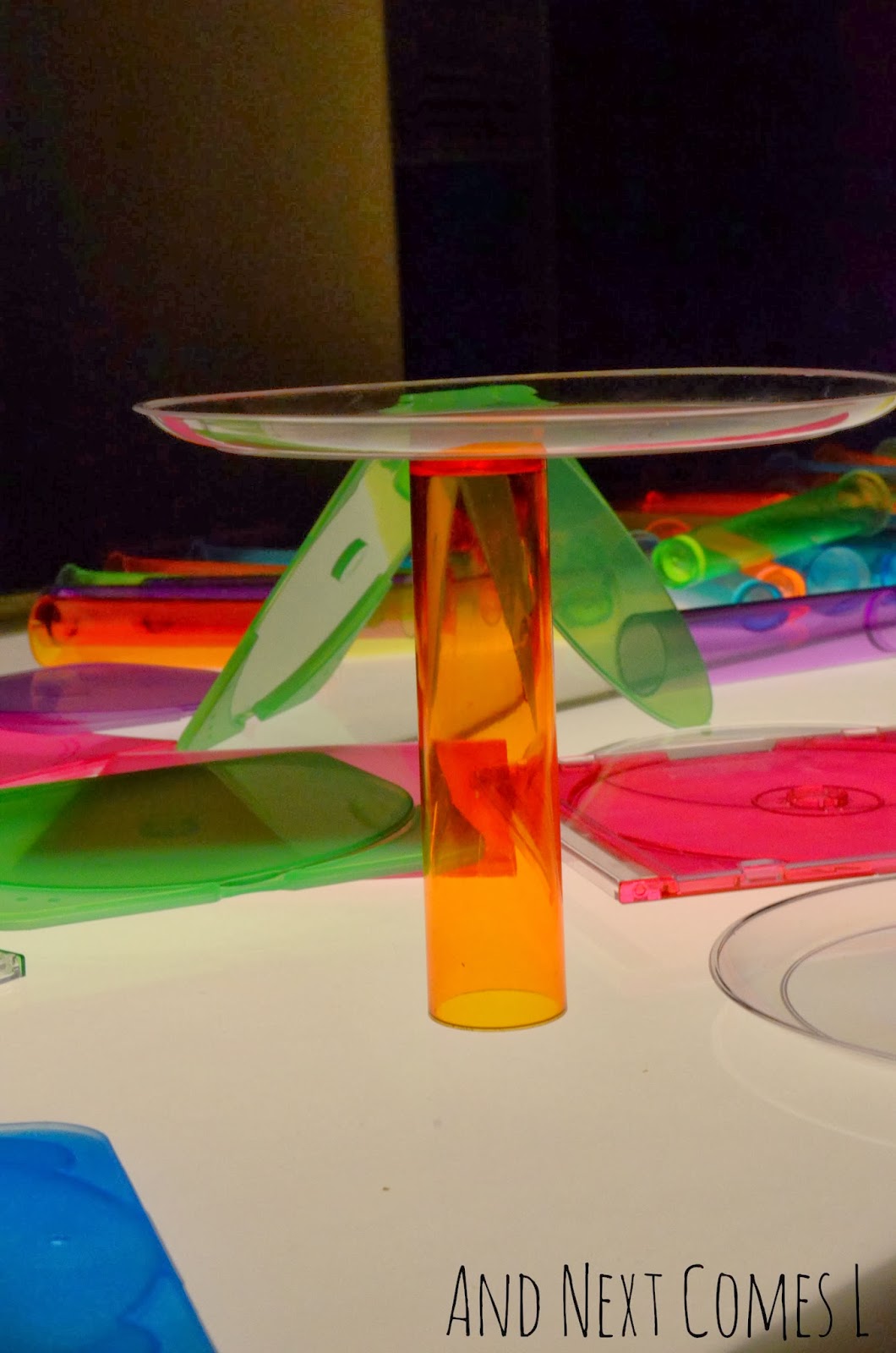 Building Colorful Towers Light Table Activity | And Next Comes L ...