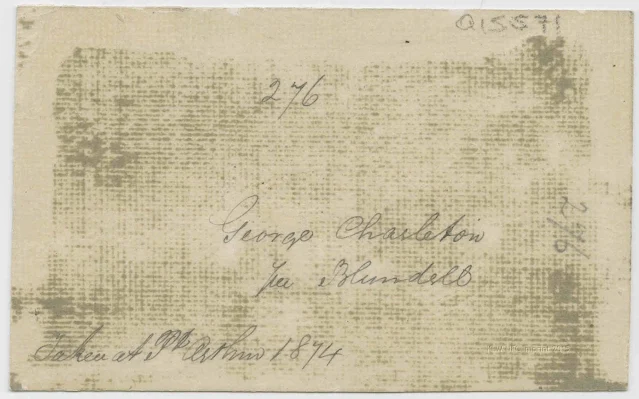 Thomas J. Nevin | Tasmanian Photographer: Prisoner George CHARLTON ...