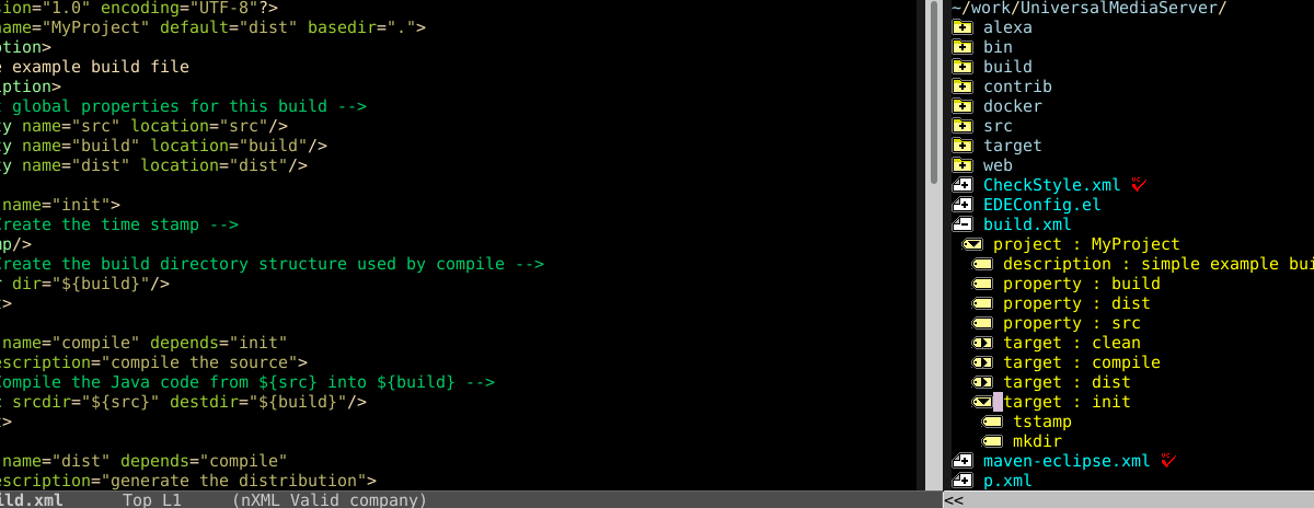 Gnu Emacs As A Lightweight Ide Outline View
