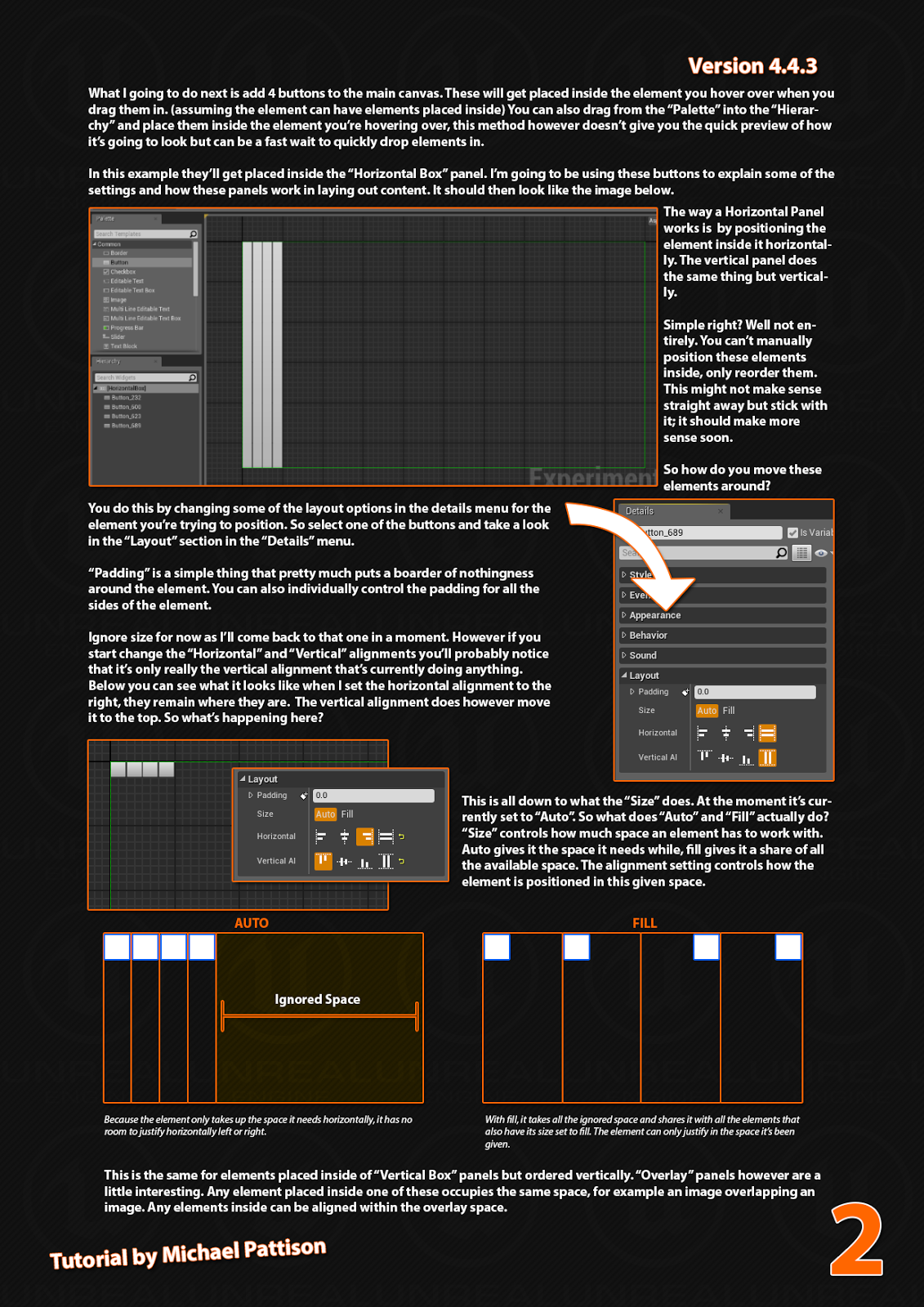 UE4 Tutorial - UMG - Layout Panels