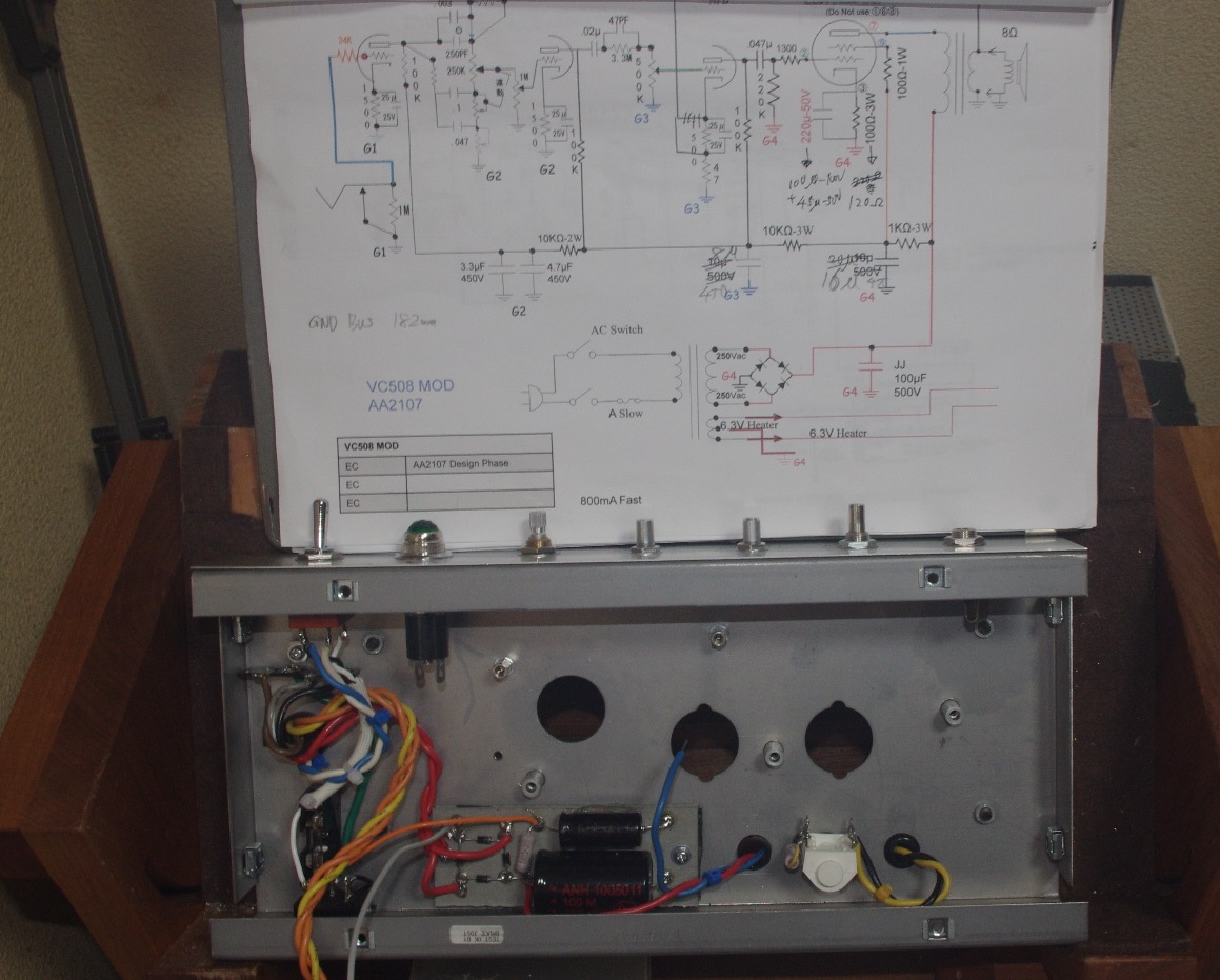ギターアンプの修理屋さんです by GAMPS: Crate VC508 single ended guitar amp