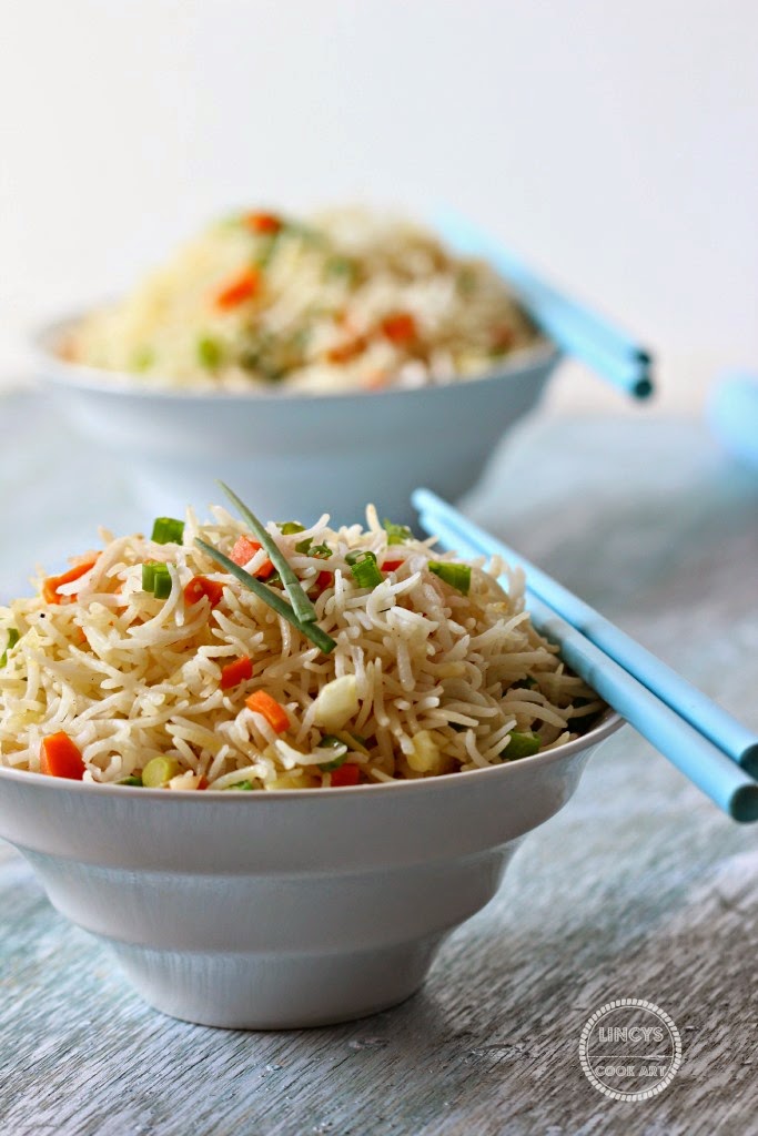Vegetable Fried Rice ~ Lincy's Cook Art