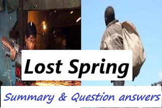 Lost Spring Summary Class 12 | Question Answers | AHSEC