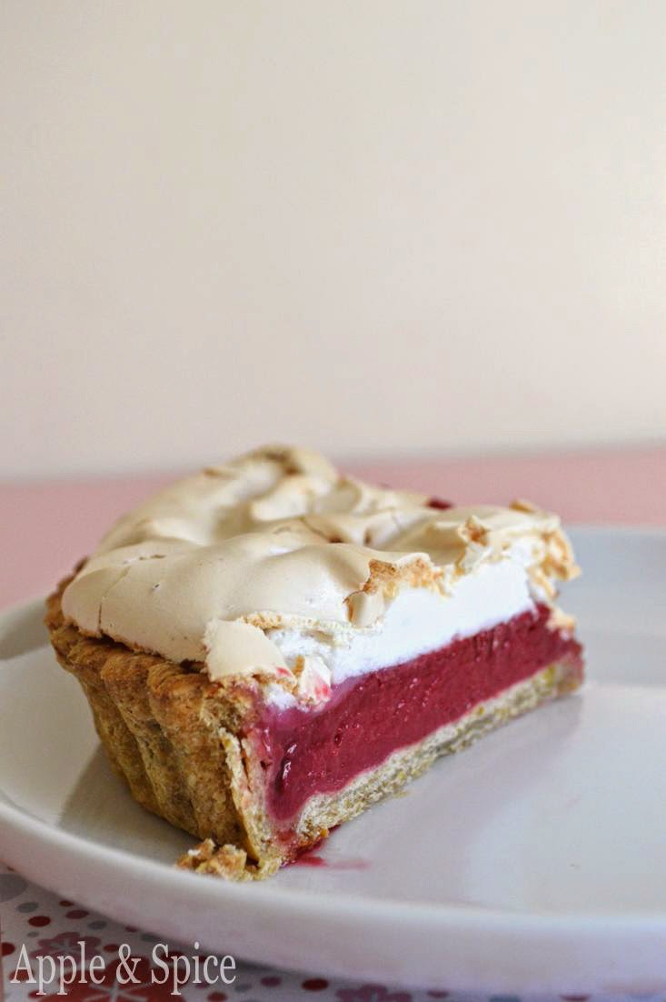 Apple & Spice: Raspberry Meringue Pie with Lime & Pistachio Pastry