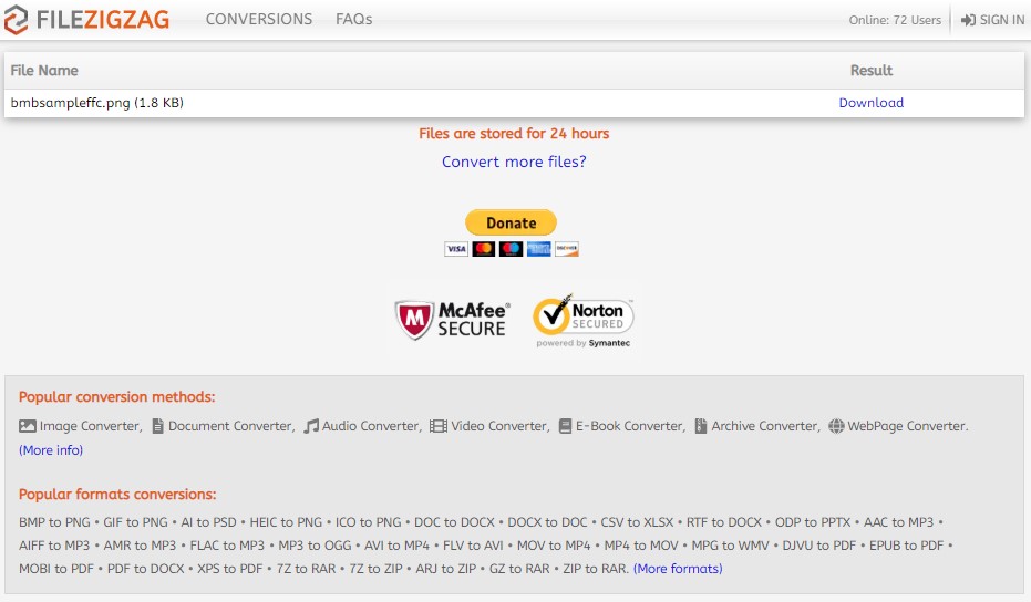 Online Best Converter: How to Convert bmp file to png file