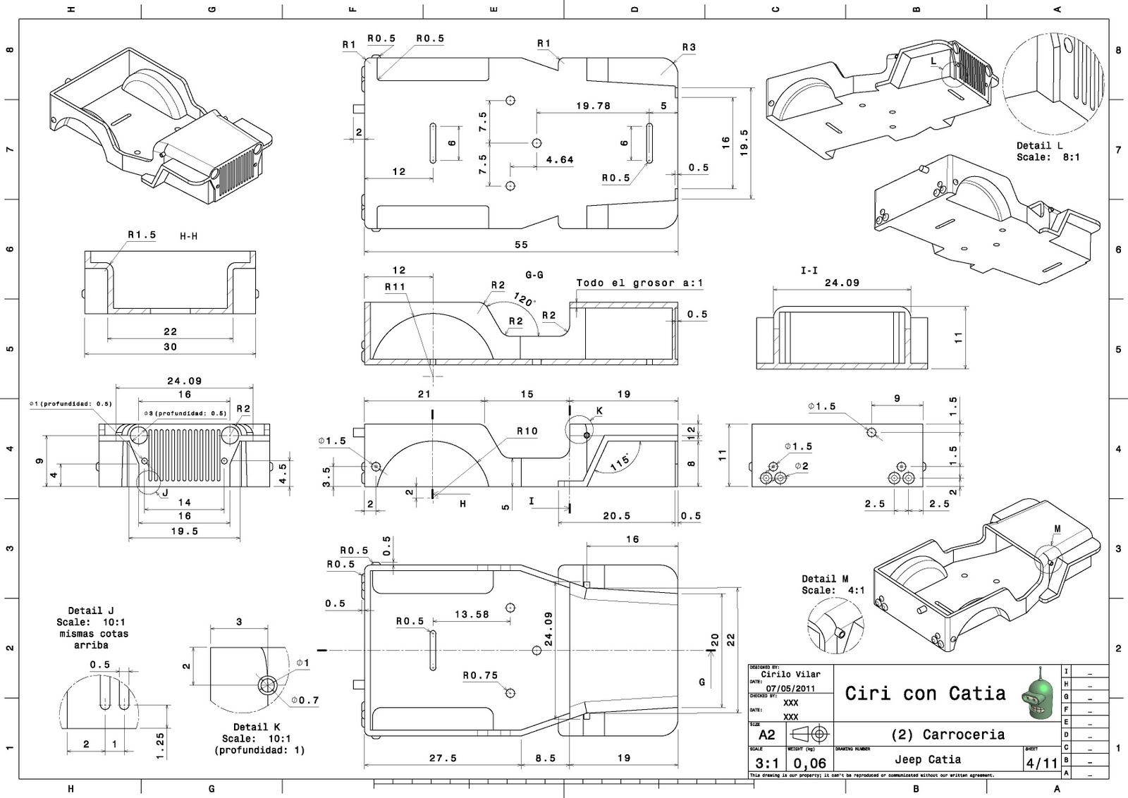 Planos ...con ciri: Planos del Jeep