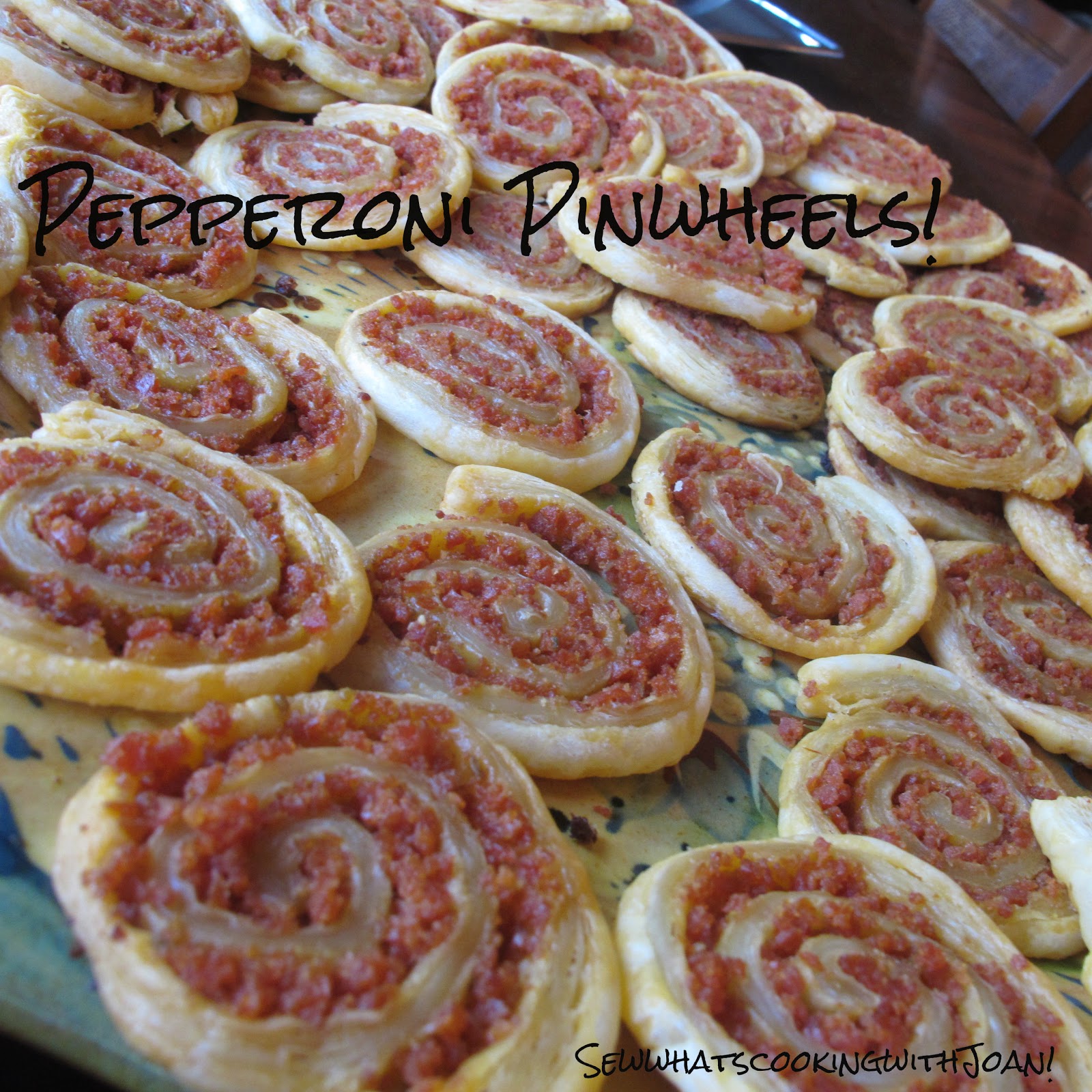 Sew what's cooking with Joan!: Pepperoni Pin Wheels!