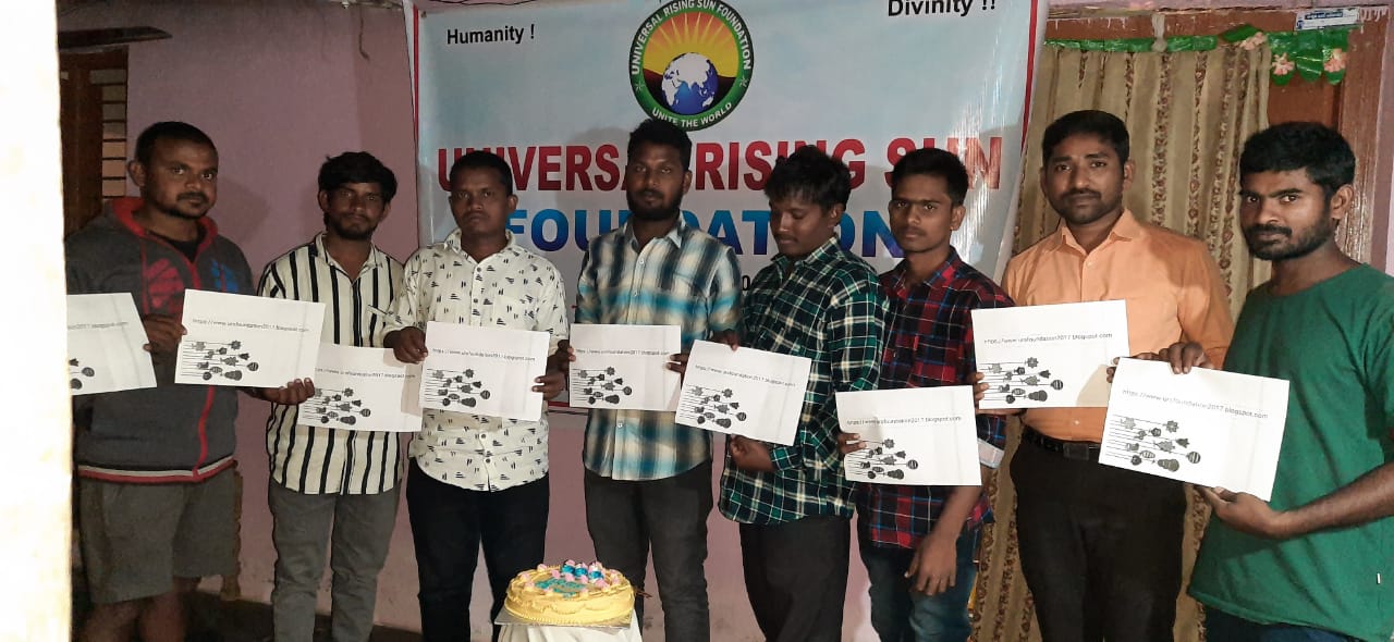 UNIVERSAL RISING SUN FOUNDATION THATIPAMULA-837/2017“A few people of ...