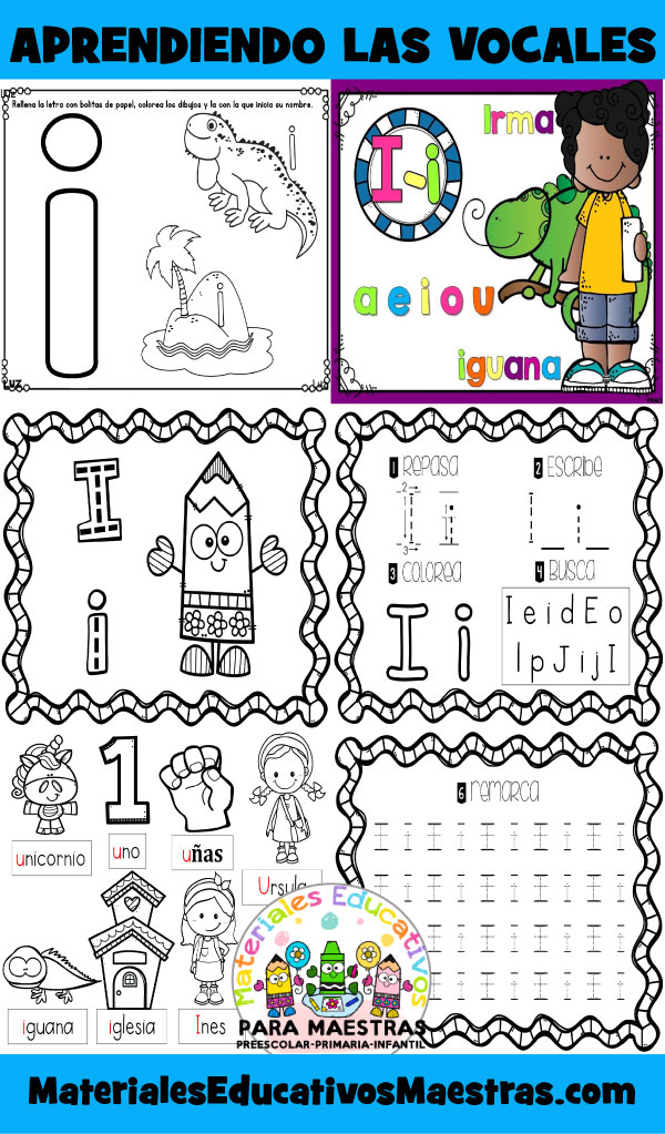 Cuaderno Aprendiendo las Vocales | Materiales Educativos para Maestras