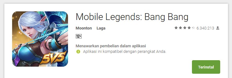 Mobile Legends Capai 100 Juta Unduhan di Playstore - Irumira