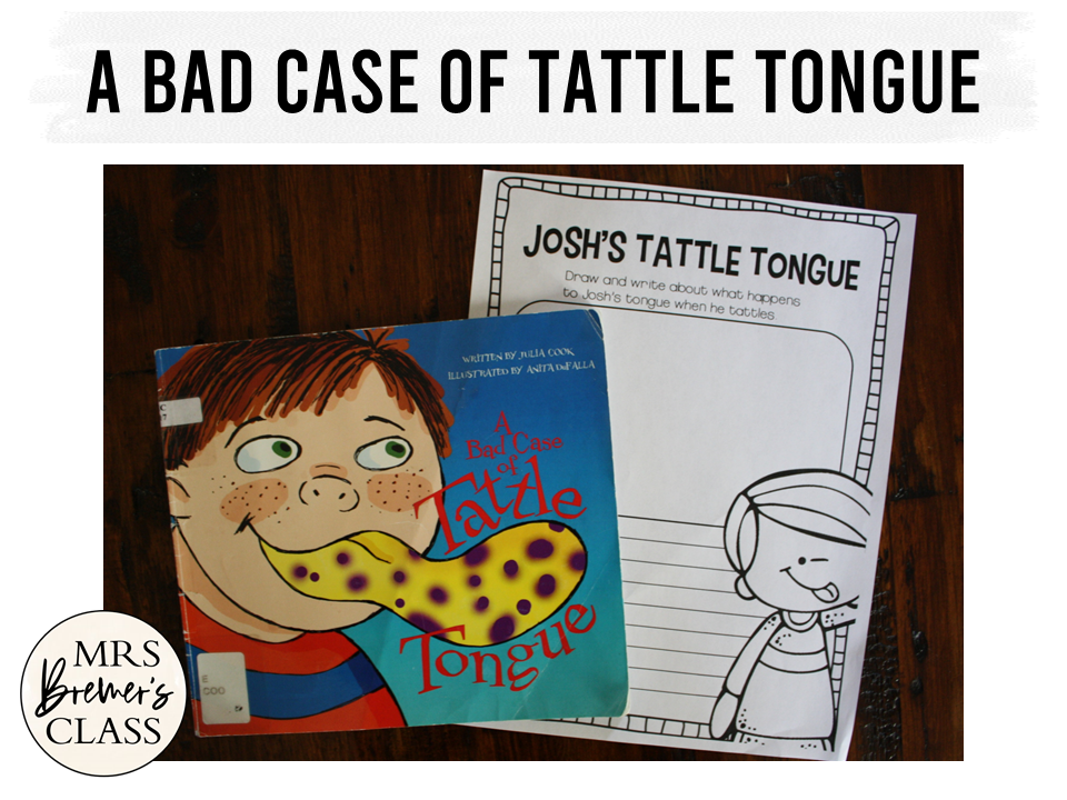 A Bad Case of Tattle Tongue | Book Study & Tattle Rules Poster | Mrs ...