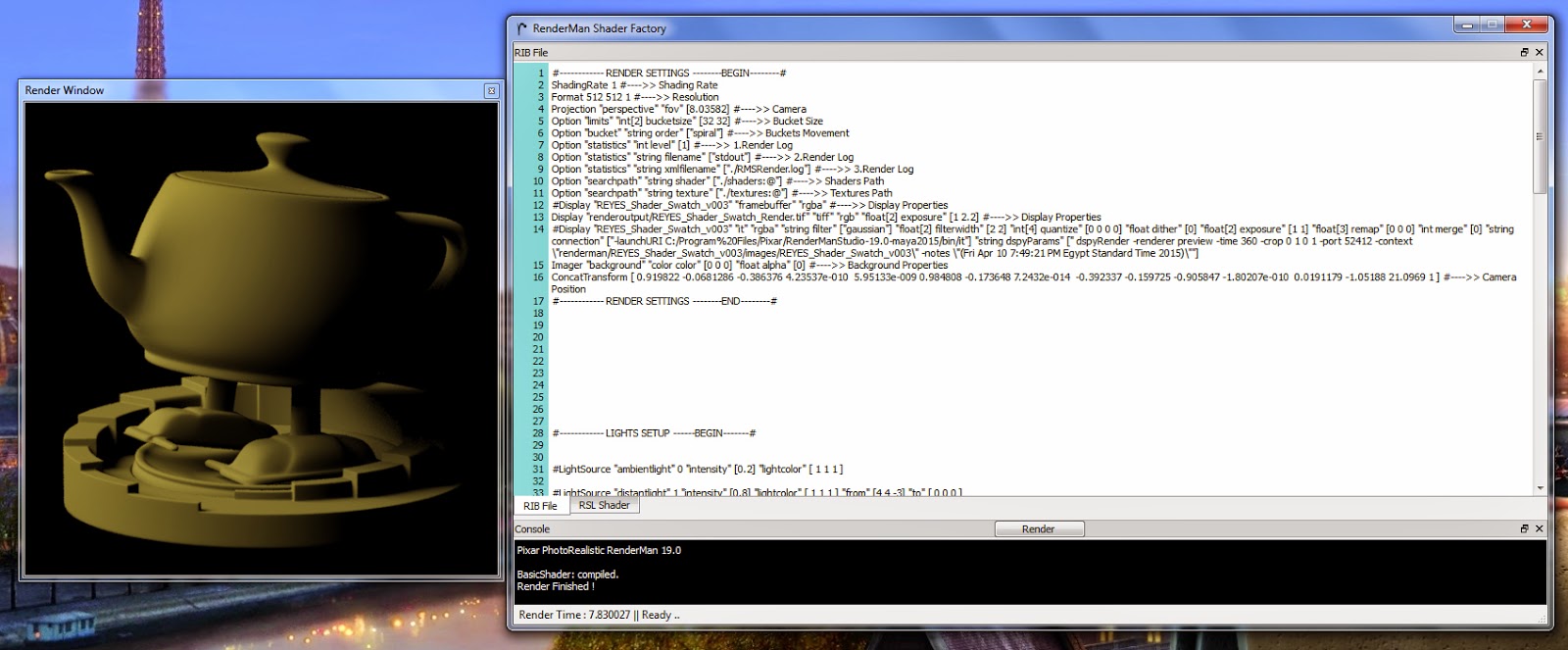 Renderman Shader Language Pacificnored