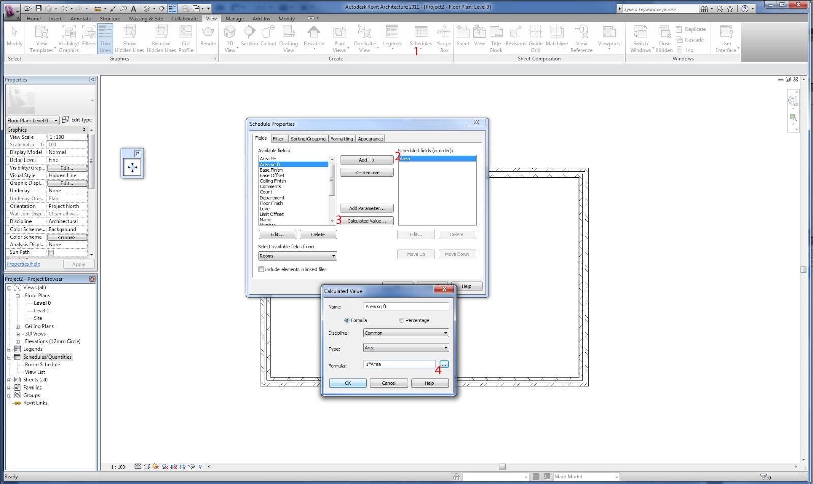 BIM & ICT Services: BIM & ICT Revit Areas and Colour Schemes
