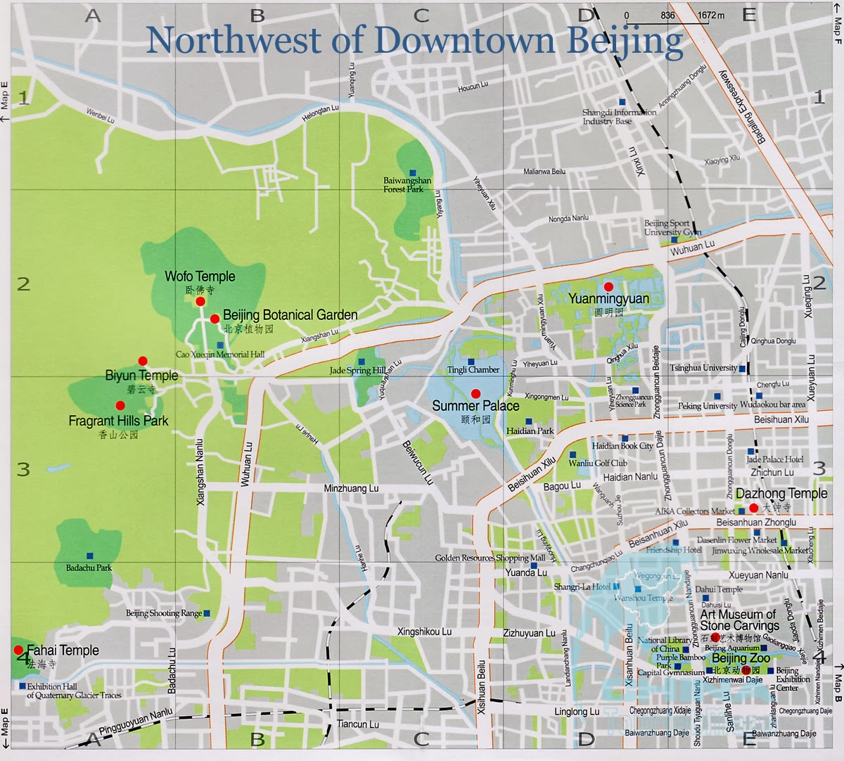 Mapas y planos de Pekín - Conmimochilacuestas