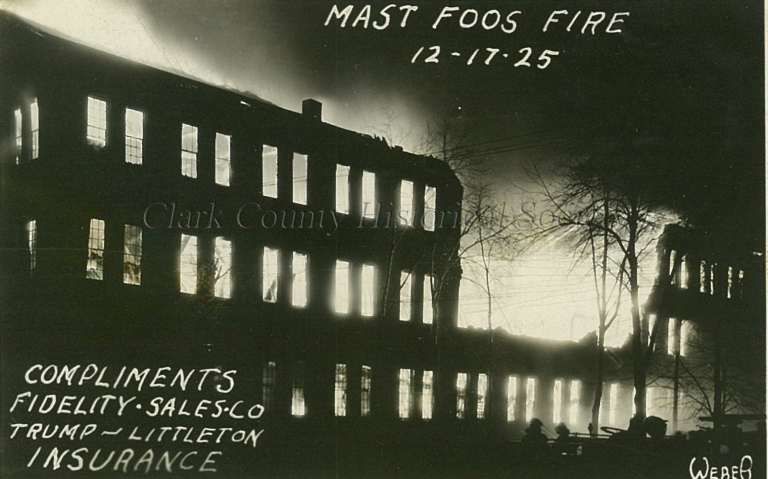 SPRINGFIELD FIRE JOURNAL Ohio Fire History