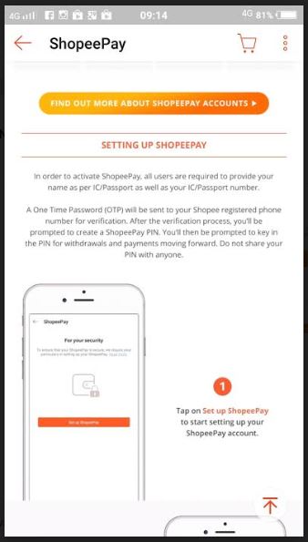 Tutorial cara buat Shopee Pay - Beritahu