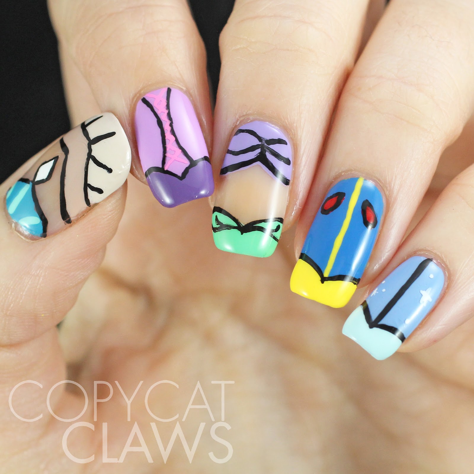 Disney Nail Art - Building Our Story