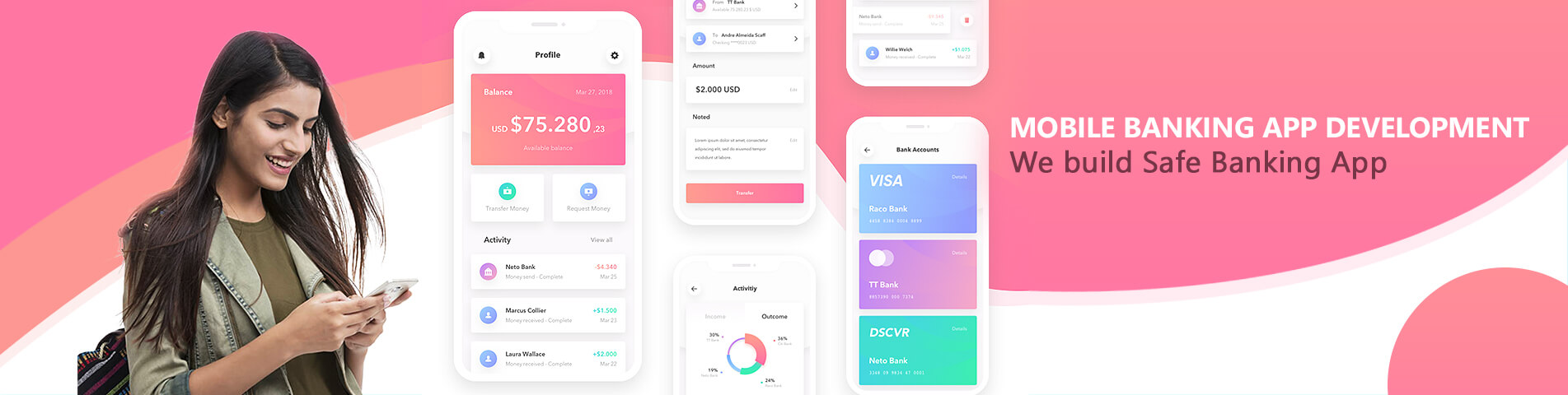 Banking app development services: Boon for the users