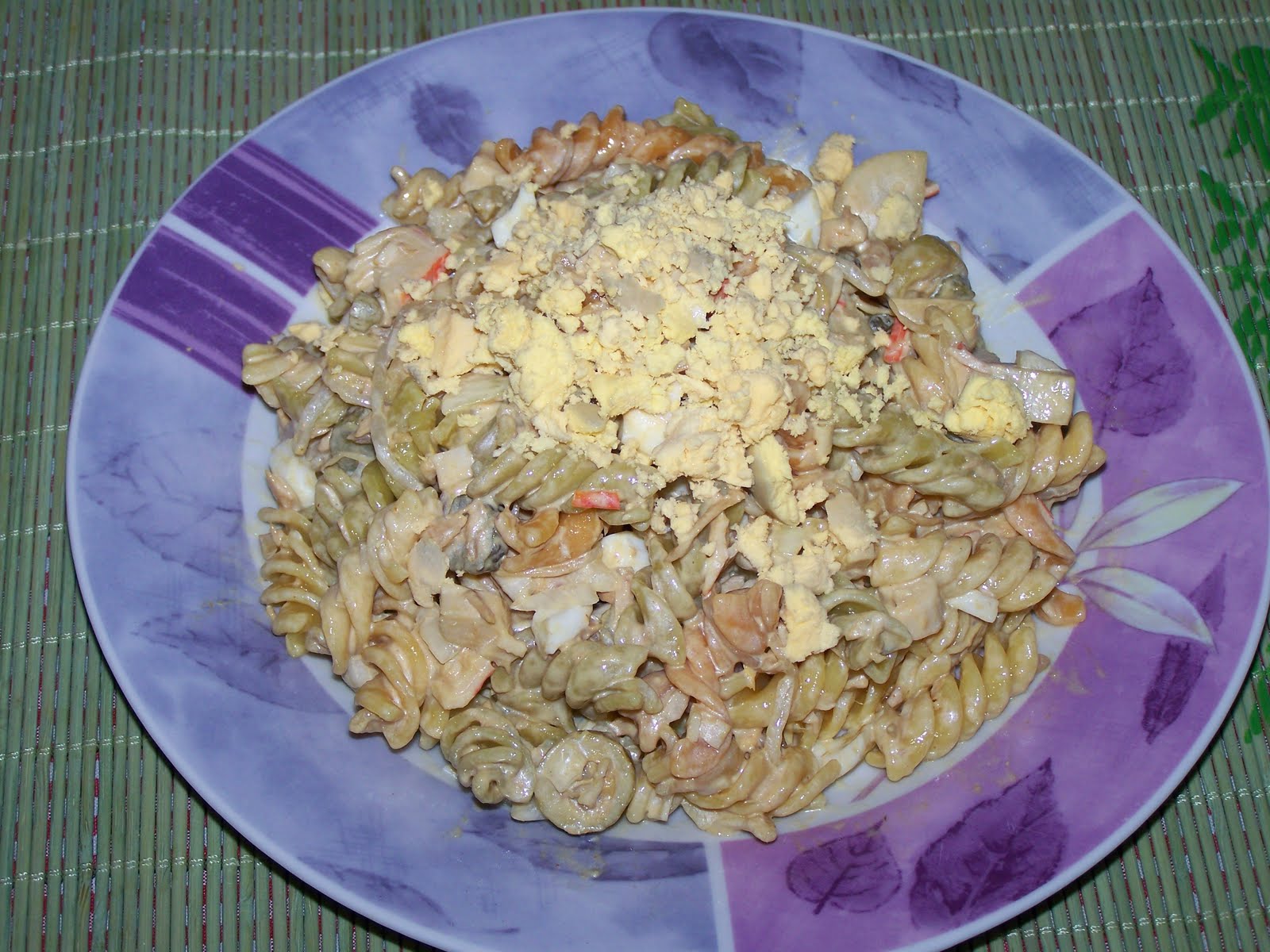 MIS COCINICAS: ENSALADA DE PASTA CON MAYONESA DE SOJA