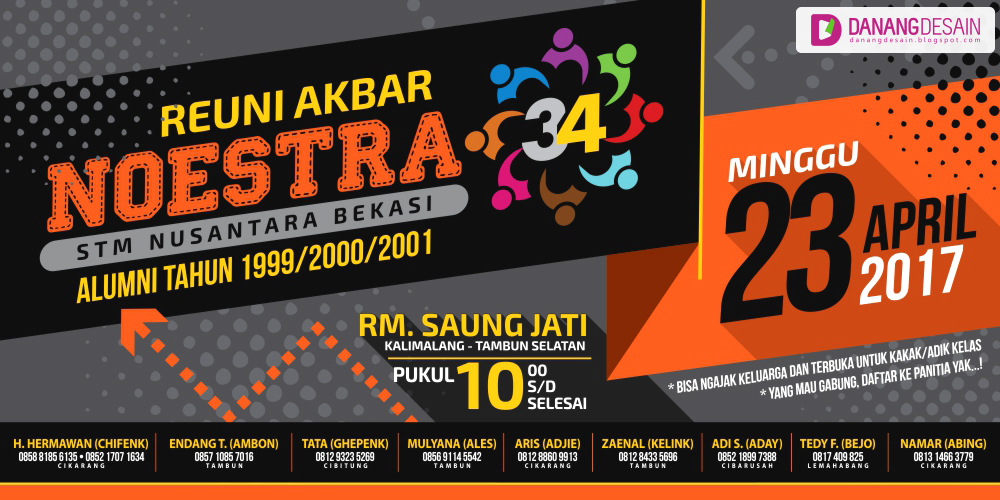 Contoh Desain Banner atau Spanduk Reuni Akbar - Contoh Desain Banner ...