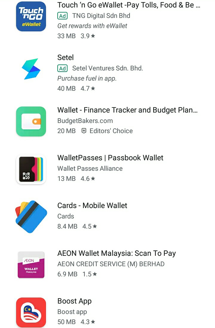e-dompet atau e-wallet