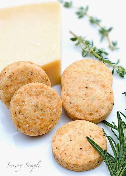 Parmesan, Rosemary and Thyme Shortbread - HEALTHY FOOD