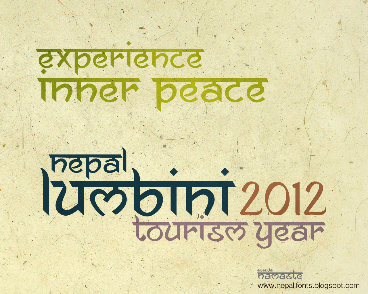 New Nepali Fonts: Ananda Namaste Free Font