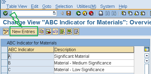 SAP MM : How to Create new ABC Indicator ? | sapGyan.com
