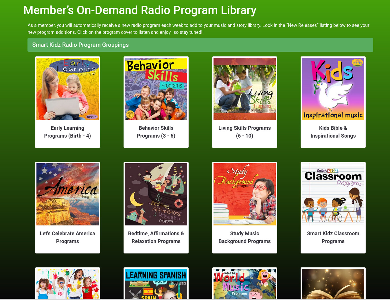 Cummins Life: Smart Kidz Radio: Members On-Demand Radio Program Library ...