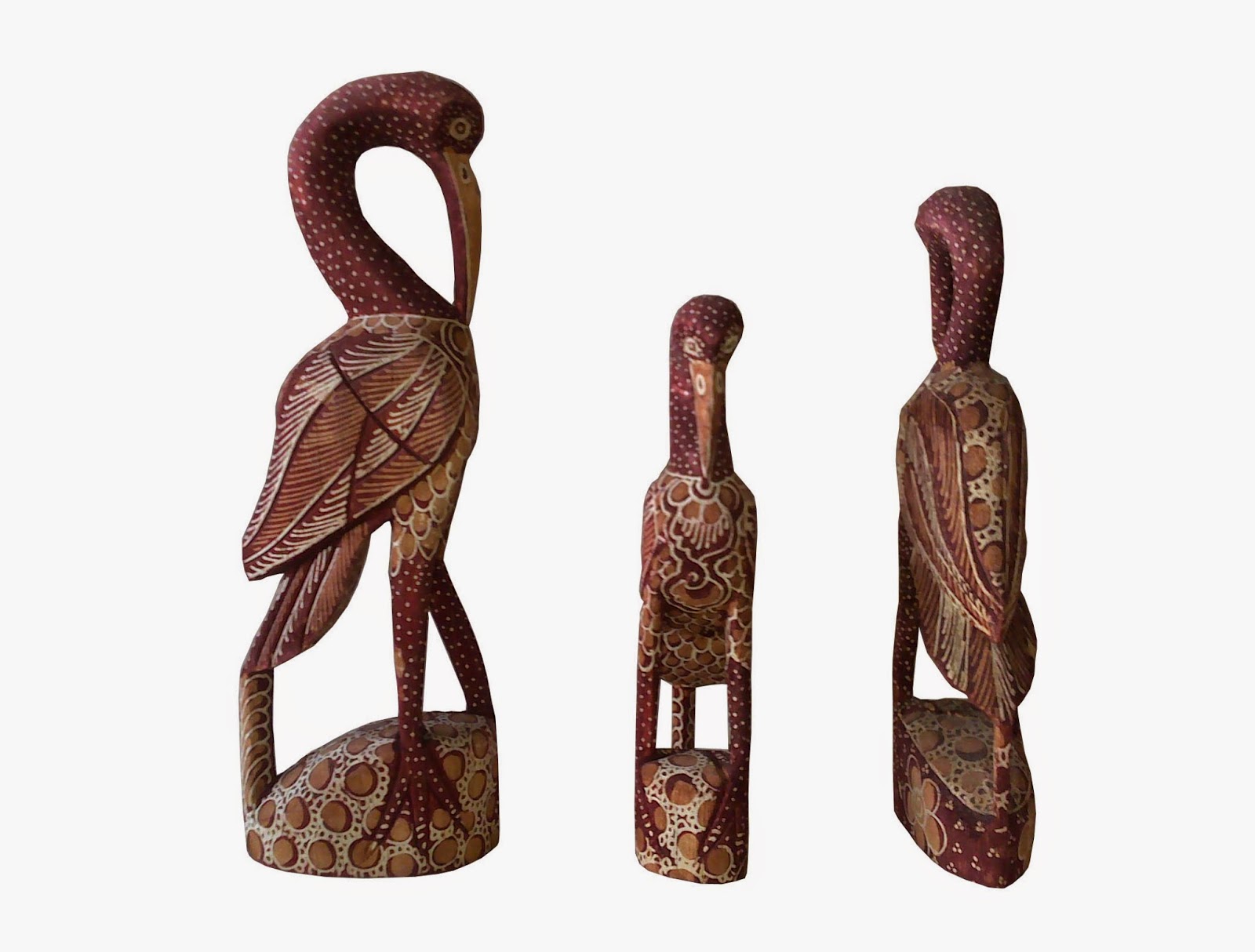 Artsouv: kerajinan batik kayu ( patung hewan bebek )